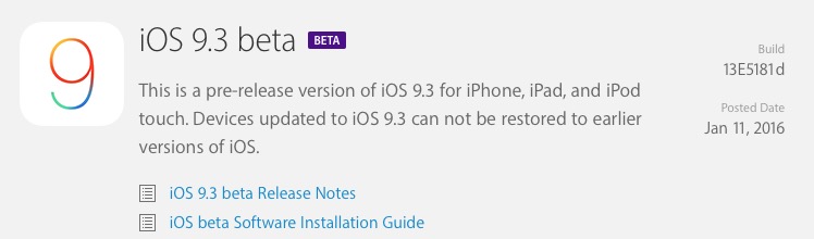 Apple právě vydal iOS 9.3 beta – Letem světem Applem