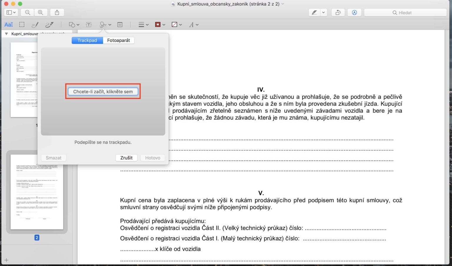 Jak na MacBooku podepsat jakékoliv PDF pomocí trackpadu? – Letem světem ...