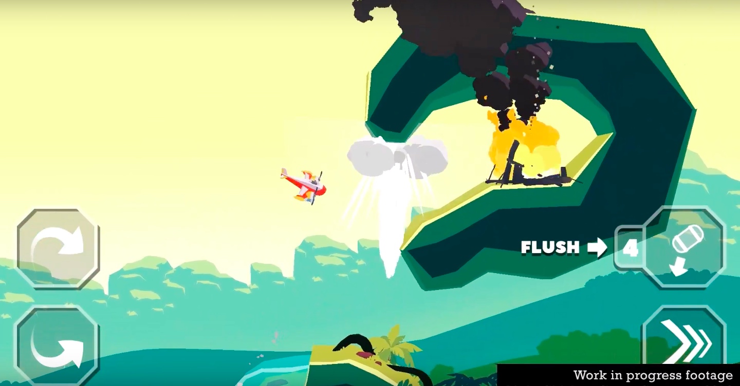 Staňte se pilotem požárního letadla v zábavné hře Fire Flush pro iOS ...