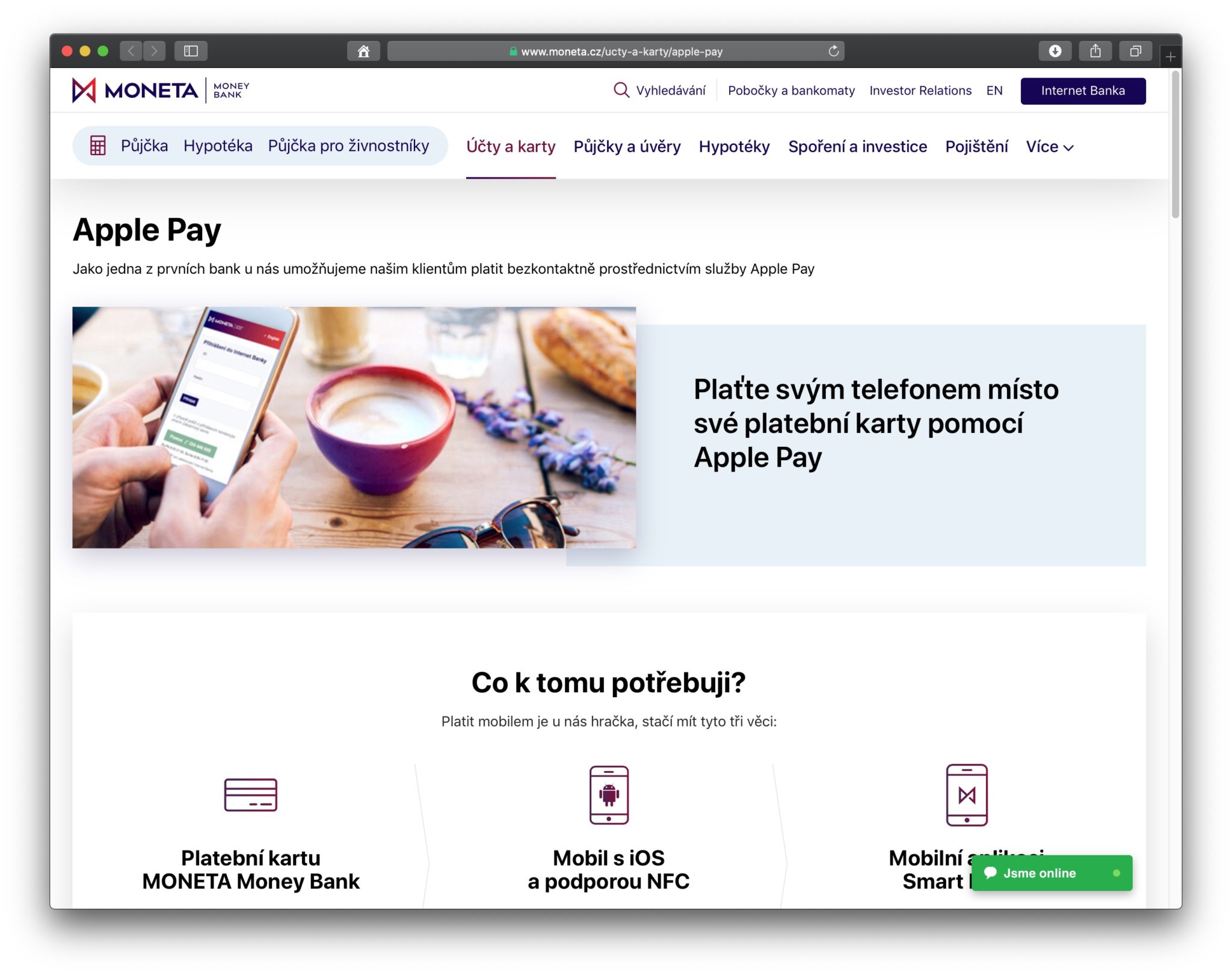 MONETA potvrdila brzký příchod Apple Pay do Česka. Dočkáme se již na ...