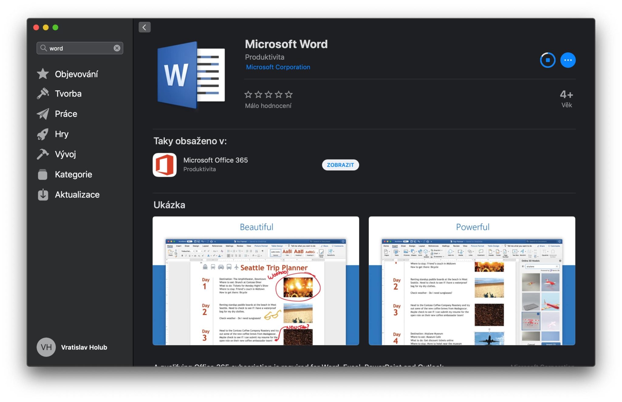 Aplikace z Microsoft Office můžeme nyní stáhnout přímo z Mac App Storu ...
