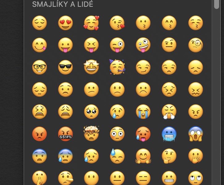 Jak na Macu psát speciální symboly, znaky a emoji – Letem světem Applem