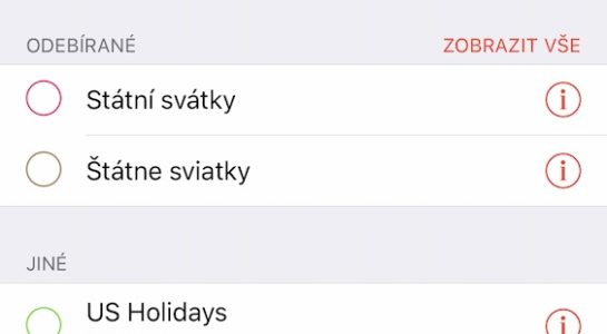 Jak do Kalendáře na iPhonu přidat české jmeniny – Letem světem Applem