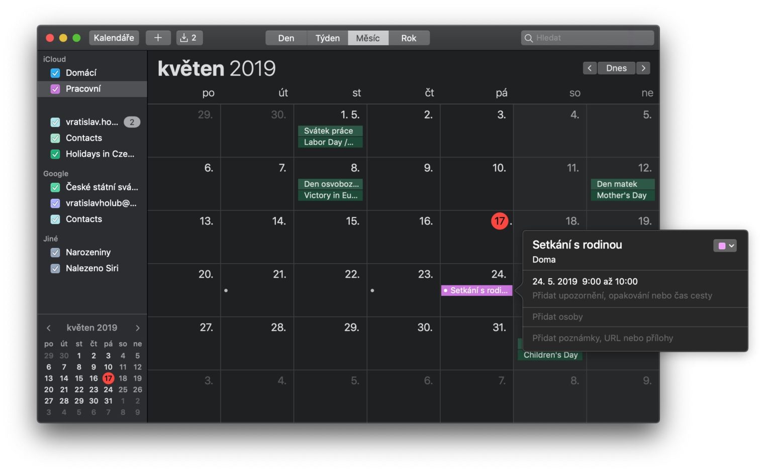 Jak na nativní aplikace macOS: Kalendář – Letem světem Applem