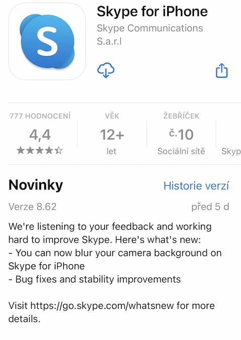 Do Skype na iPhony konečně dorazila jedna z nejoblíbenějších funkcí PC verze – Letem světem Applem