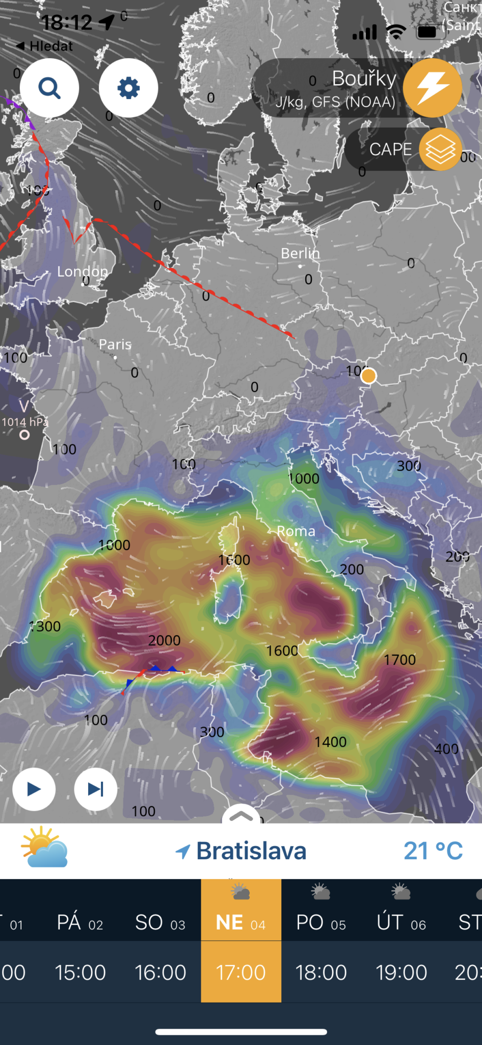 Aplikácia Ventusky je novo v základnej verzii na stiahnutie zadarmo a ...