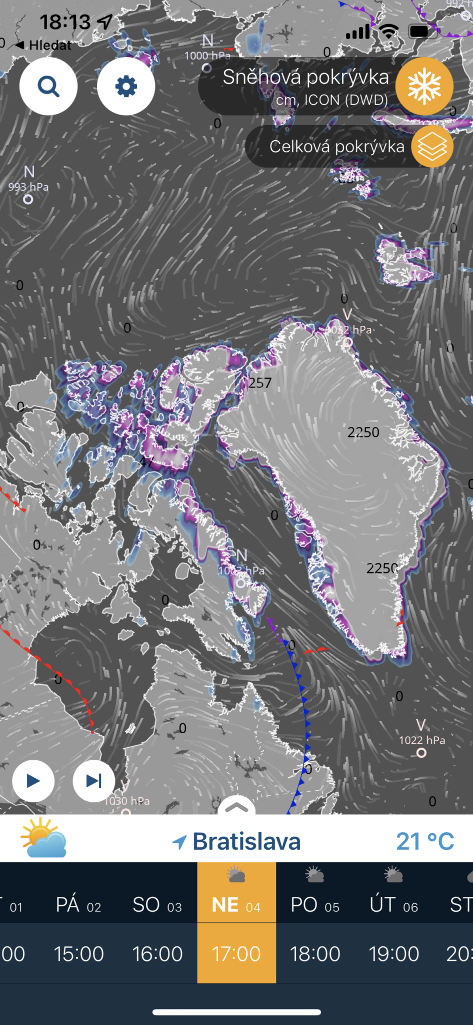 Aplikácia Ventusky je novo v základnej verzii na stiahnutie zadarmo a ...