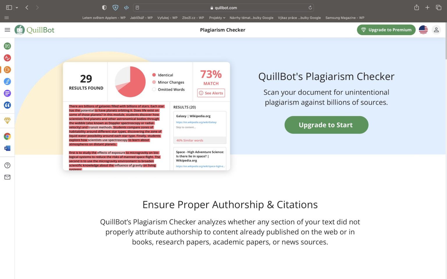 Tato webová stránka dokonale parafrázuje jakýkoliv váš text – Letem ...