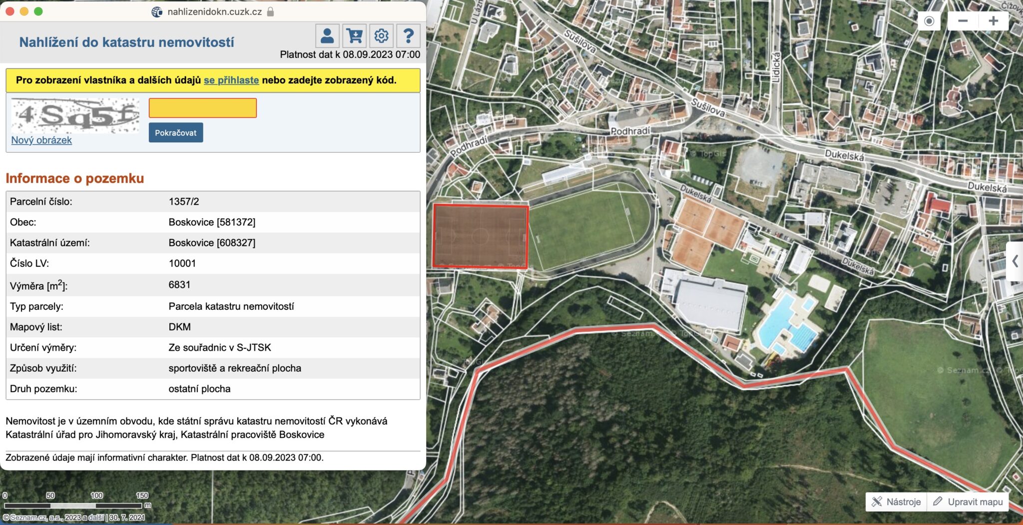 Ali ste vedeli, da Mapy.cz vsebuje podatke iz zemljiške knjige? Takole ...