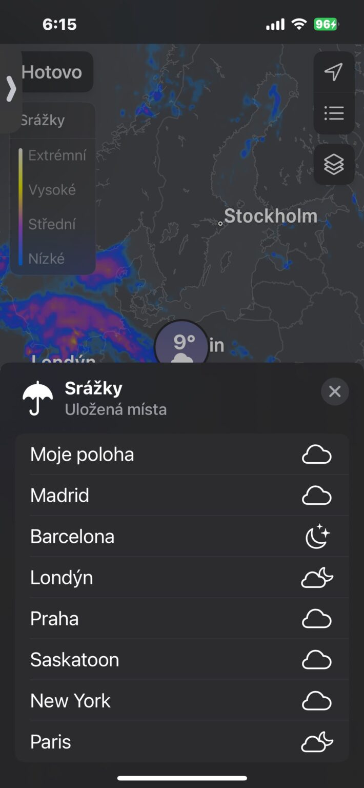 5 tipů pro Počasí v iOS, díky kterým budete neustále v obraze – Letem ...