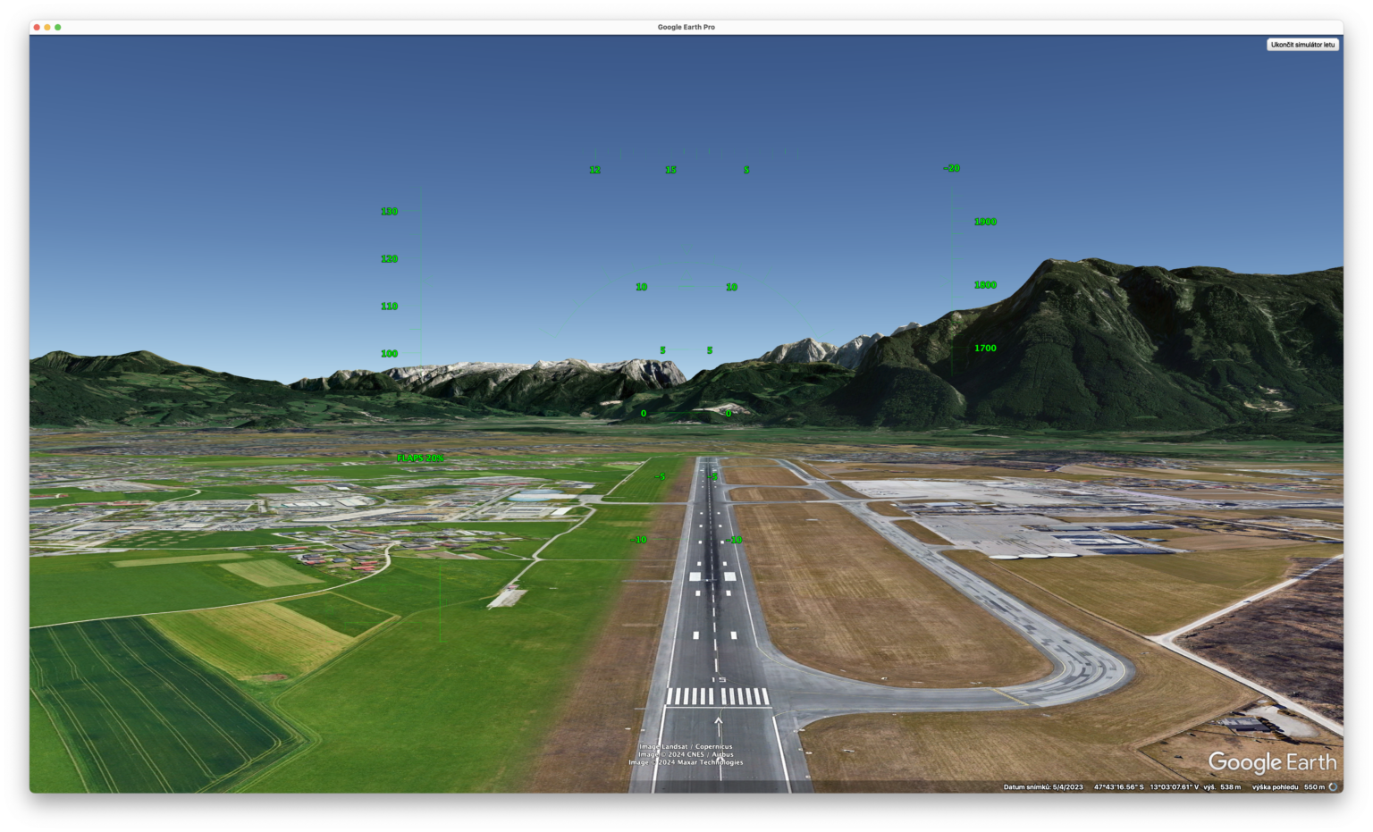 V Google Earth je letecký simulátor, proletět můžete celou planetu ...