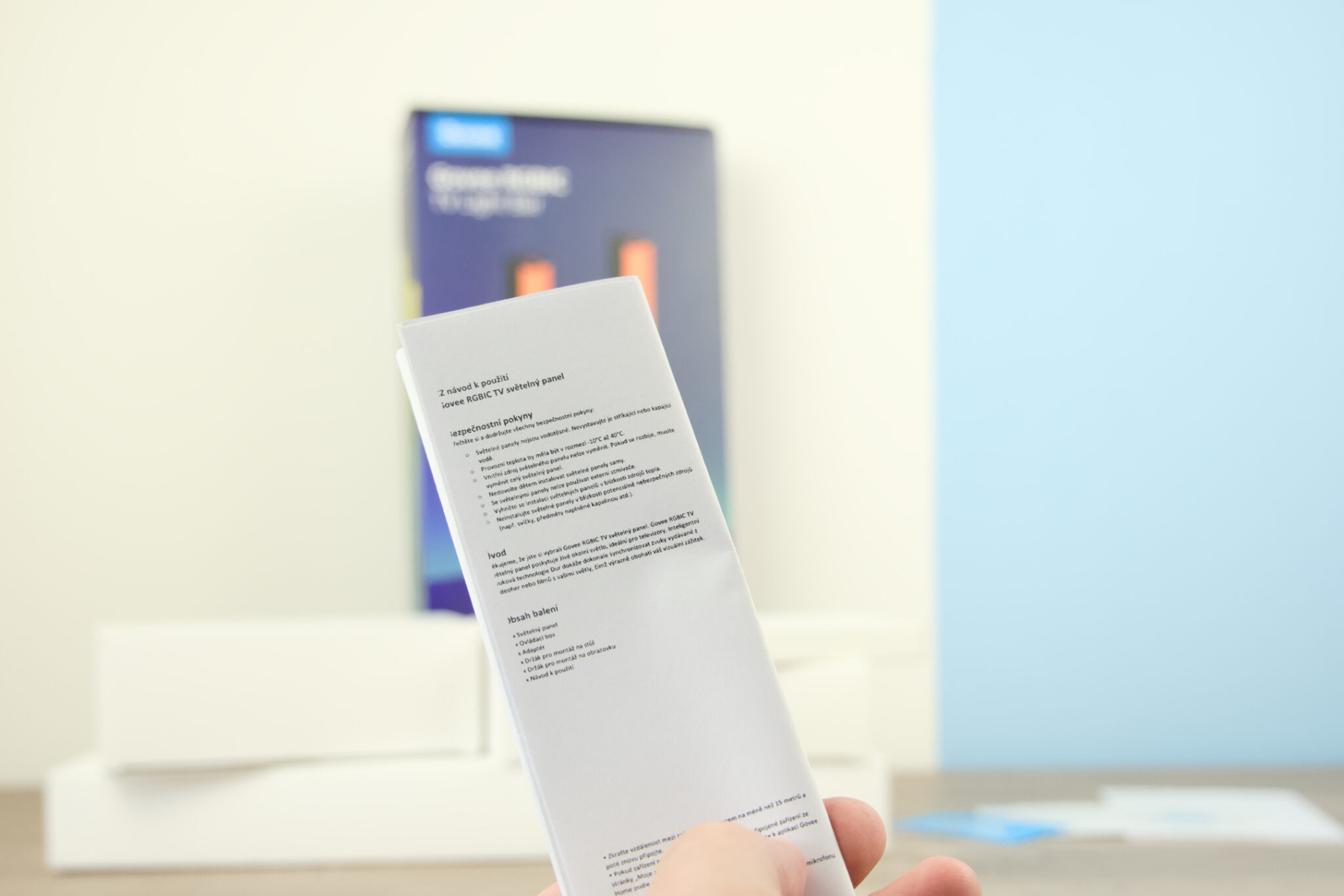 Recenze Govee Smart LED RGBIC panel 38 cm pro TV 43-75″: Praktické ...