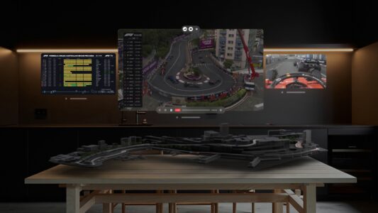 F1 si došlápla na aplikaci F1 Lapz pro Vision Pro a nechala ji stáhnout ...